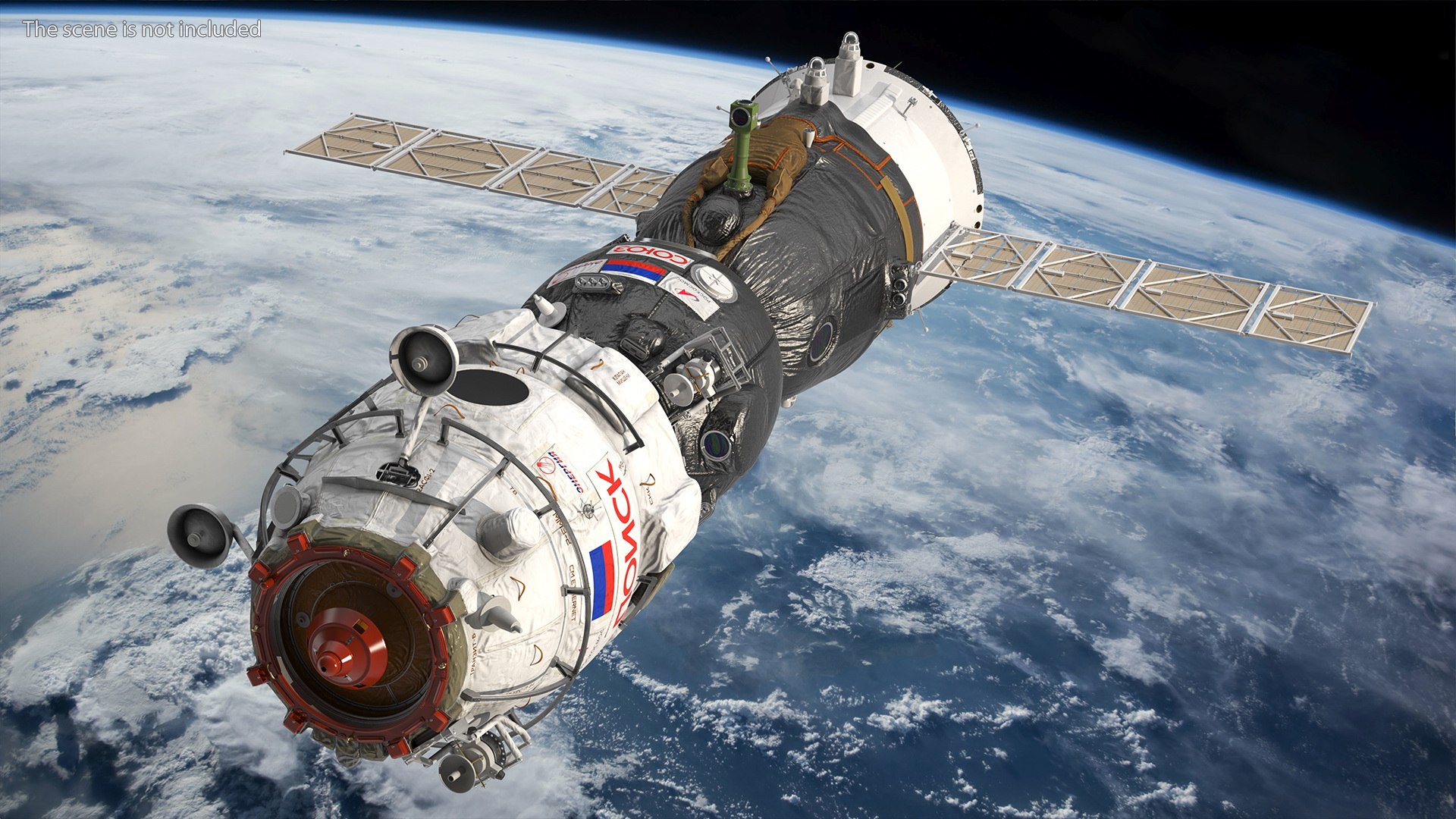 Soyuz with Poisk Module 3D model - TurboSquid 1852986