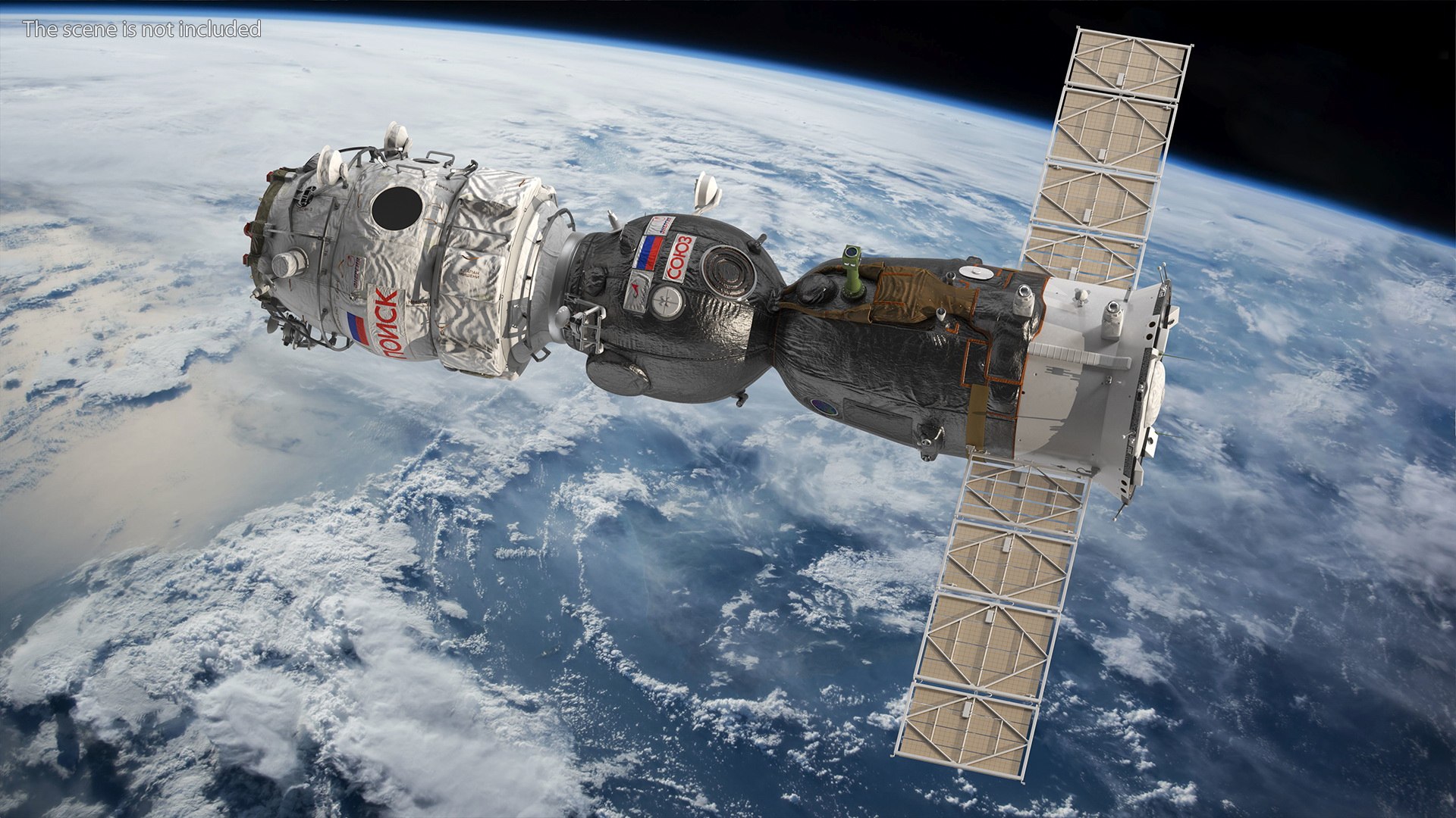 Soyuz with Poisk Module 3D model - TurboSquid 1852986