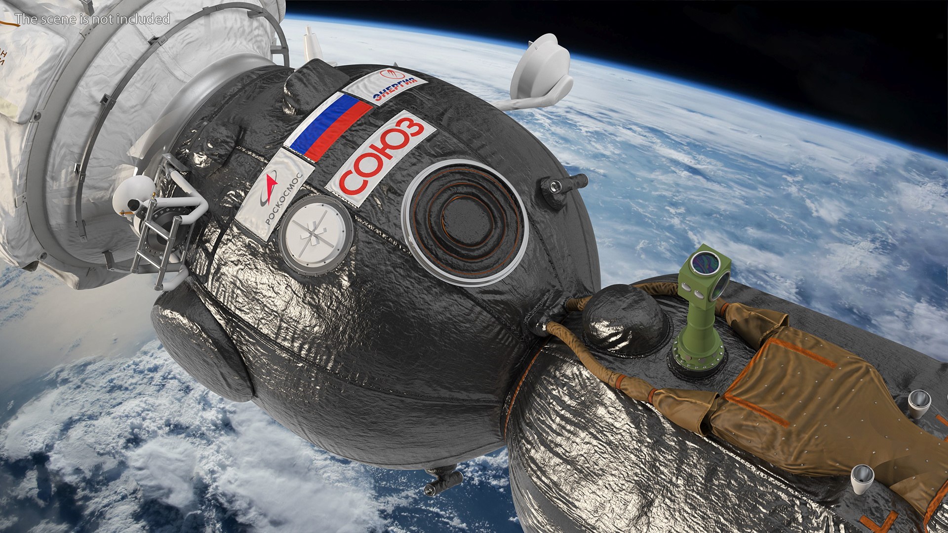 Soyuz with Poisk Module 3D model - TurboSquid 1852986
