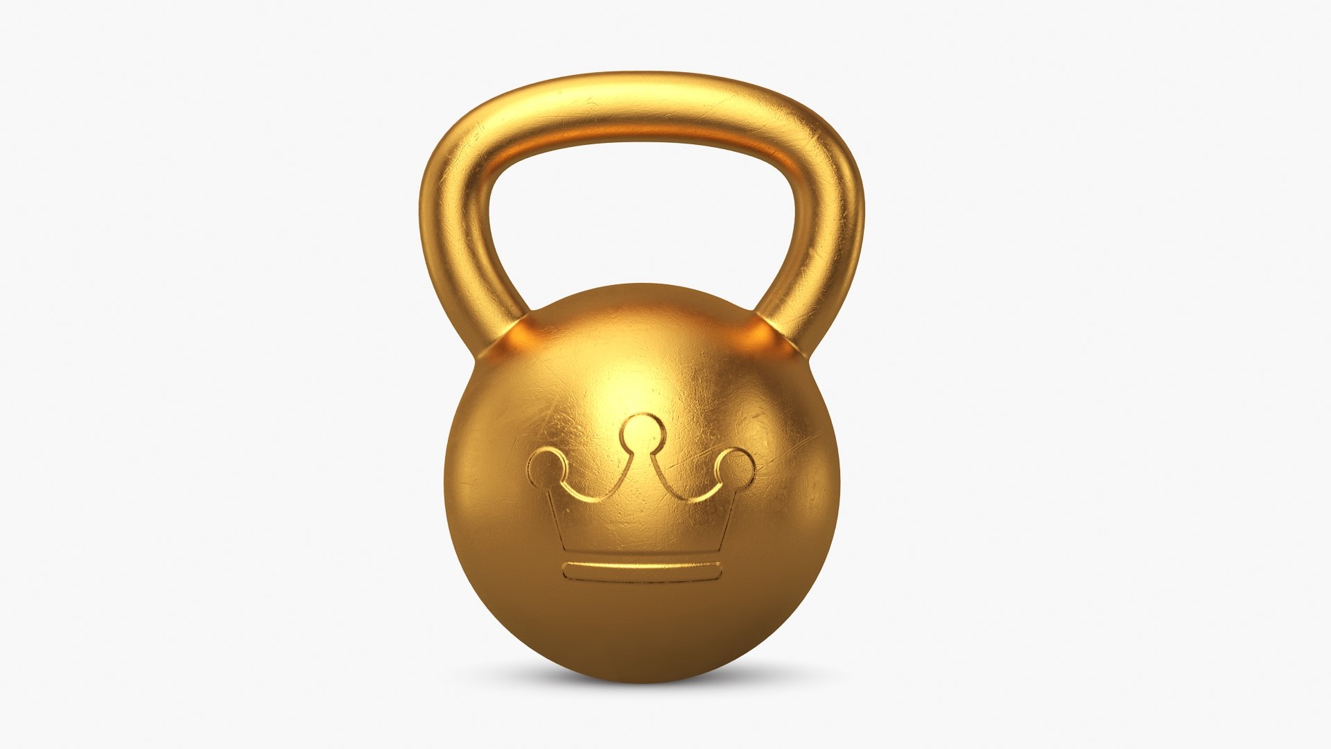 3D Kettlebell Gold Model - TurboSquid 1617452