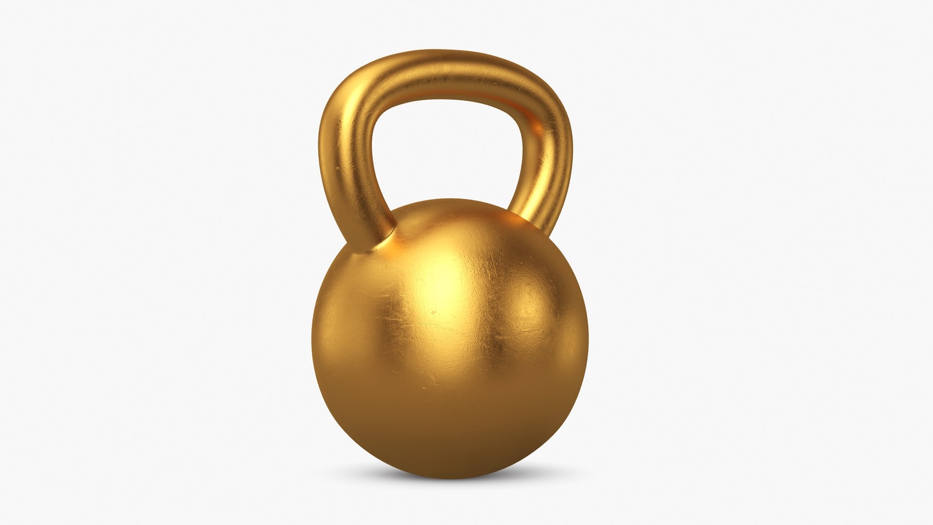 3D Kettlebell Gold Model - TurboSquid 1617452