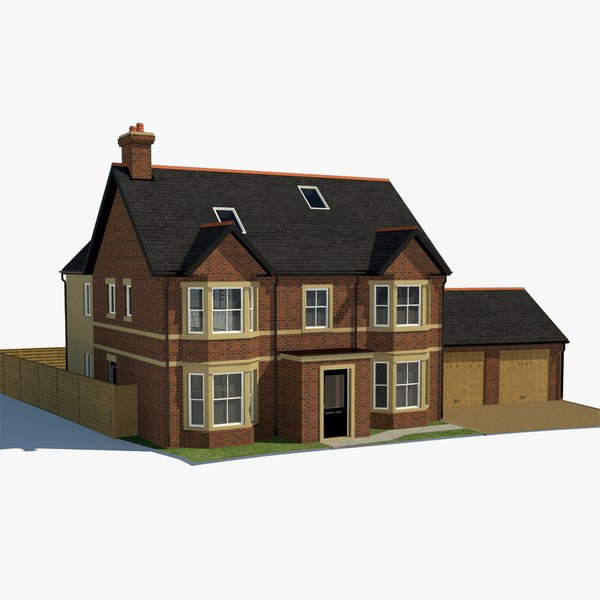 landscape houses 3d model