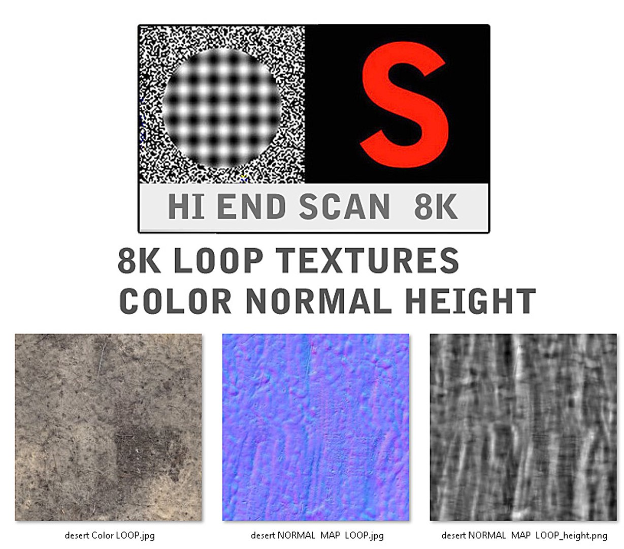 3d Desert Area Scanned 8k