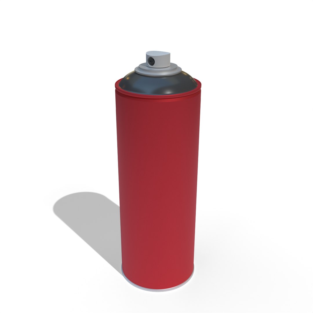 3D RED spray can model - TurboSquid 2043727