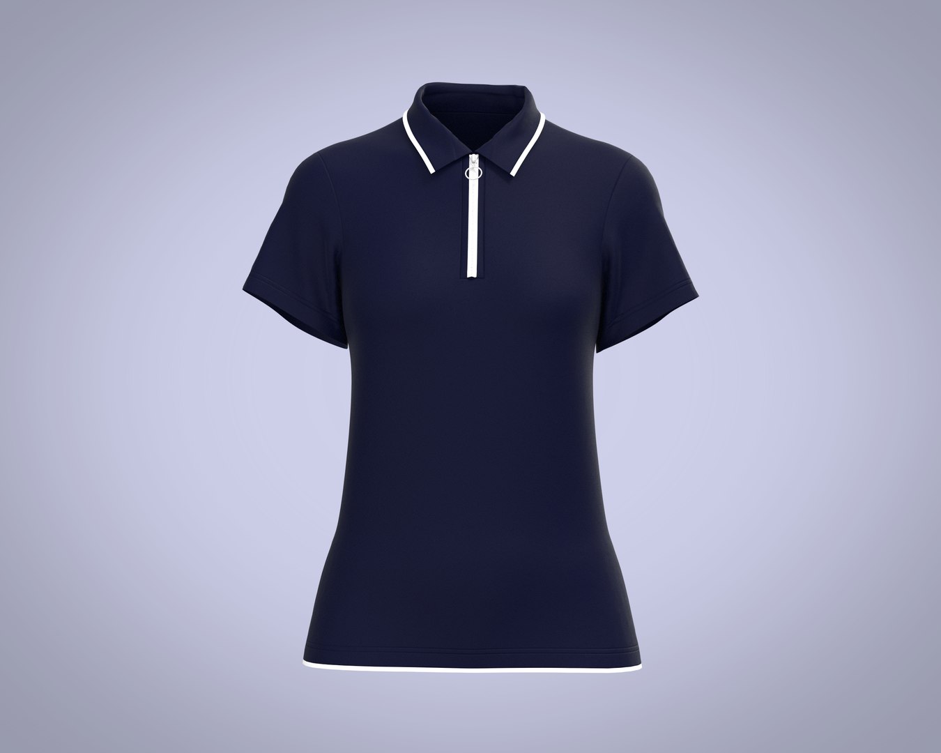 Ladies Blue Polo Model - TurboSquid 1938817