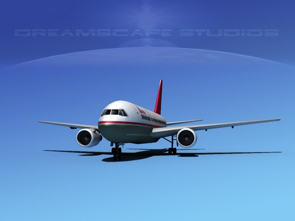 3d model of boeing 767 767-100
