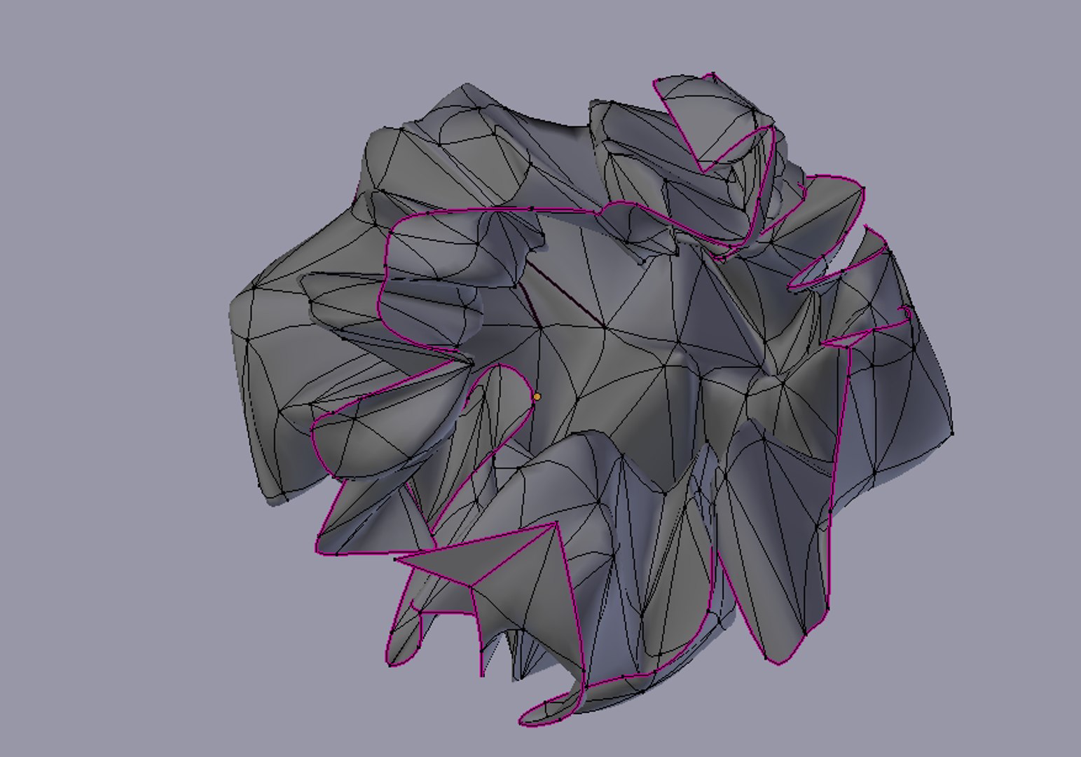 3d Crumpled Paper Ball Model