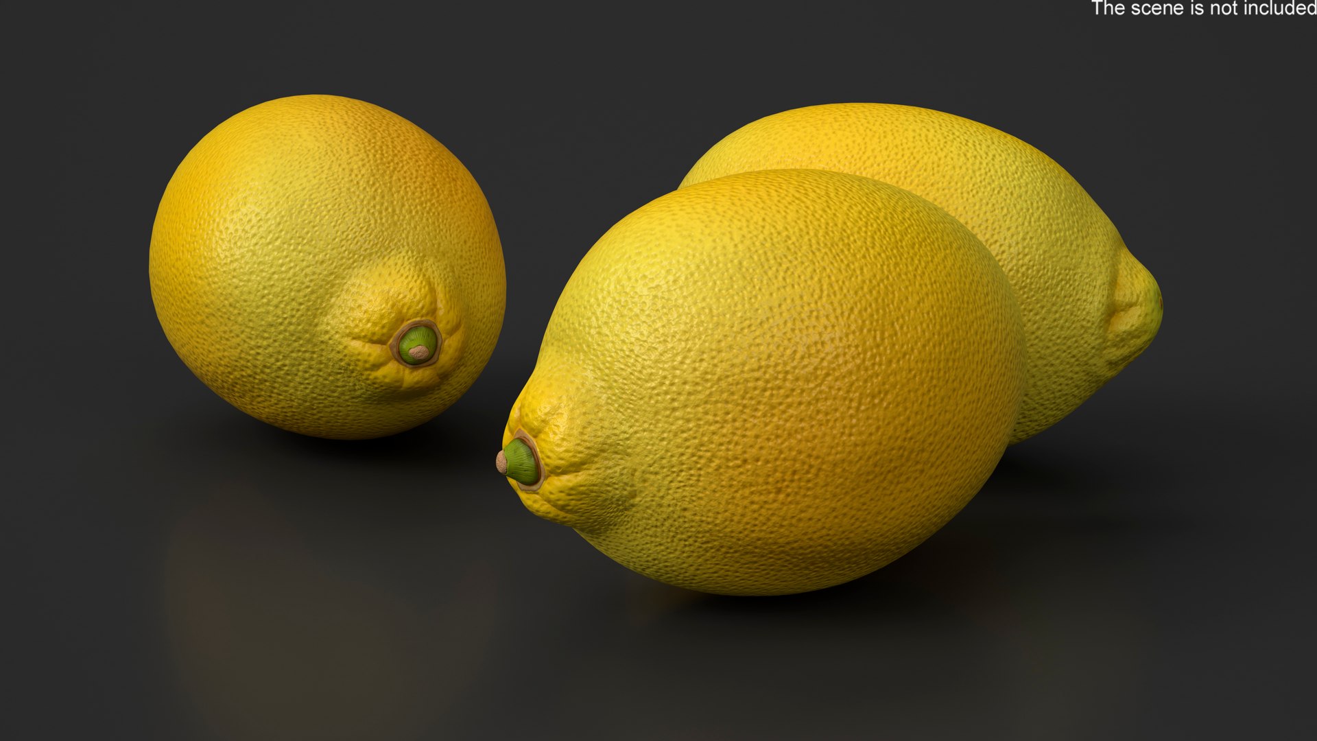 3D Realistic Lemon Model - TurboSquid 2238851