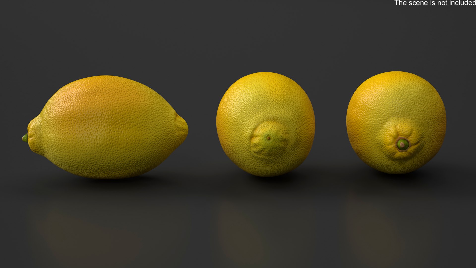3D Realistic Lemon Model - TurboSquid 2238851