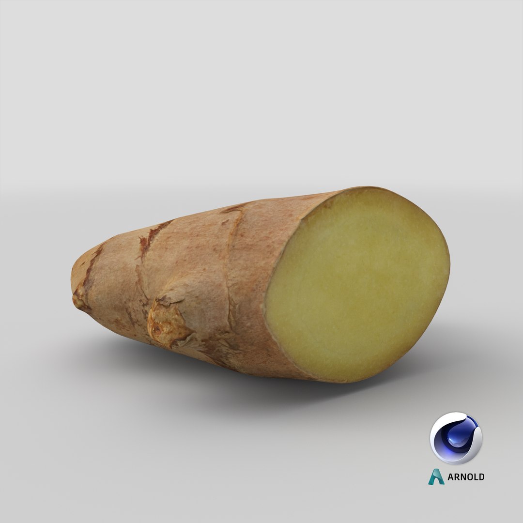 Cut Ginger 3D Model - TurboSquid 1706653