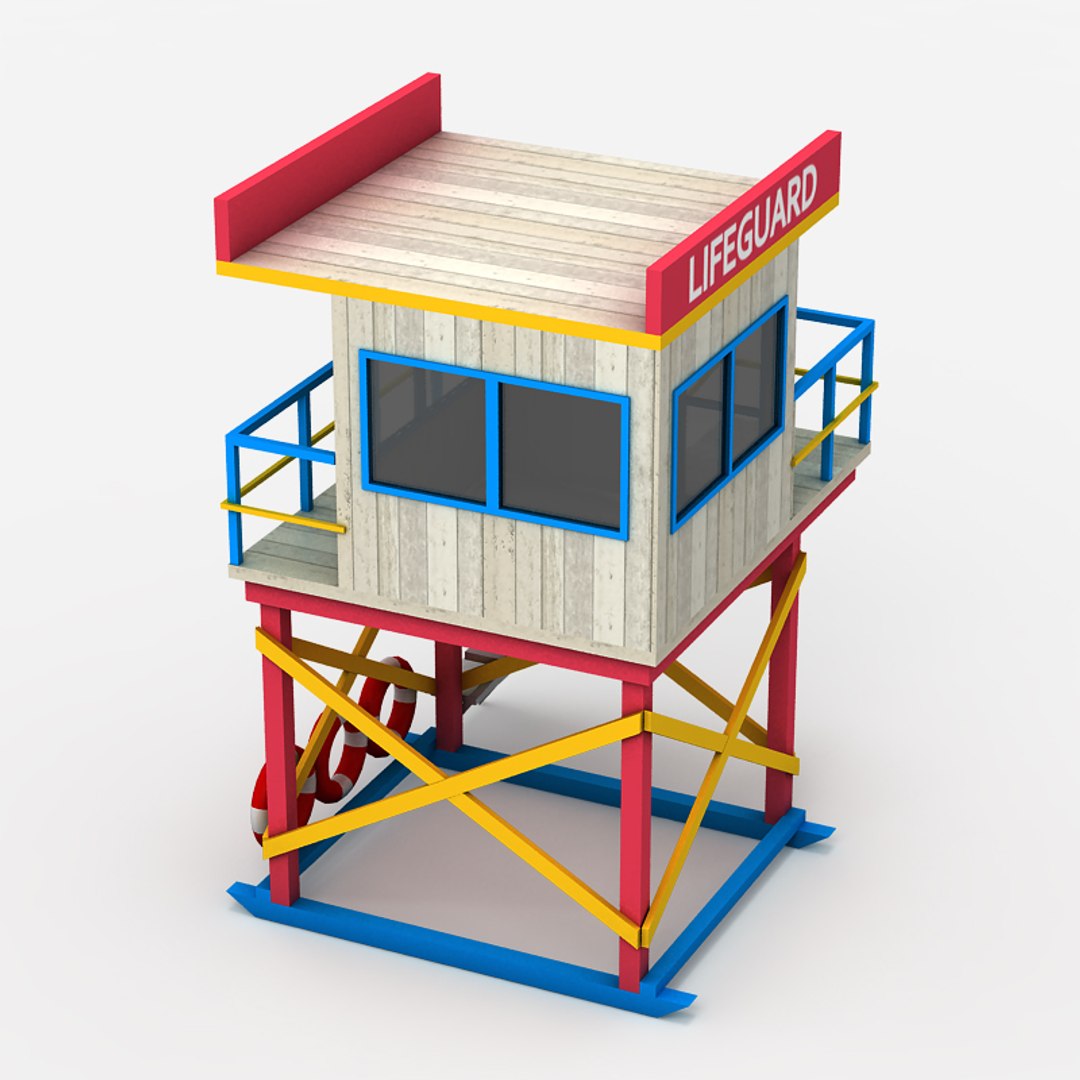 3d Lifeguard Tower