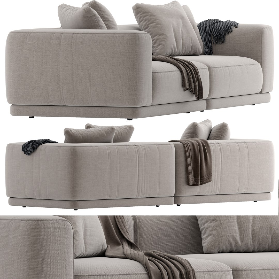 Straight sofa Cute 3D model - TurboSquid 2167957