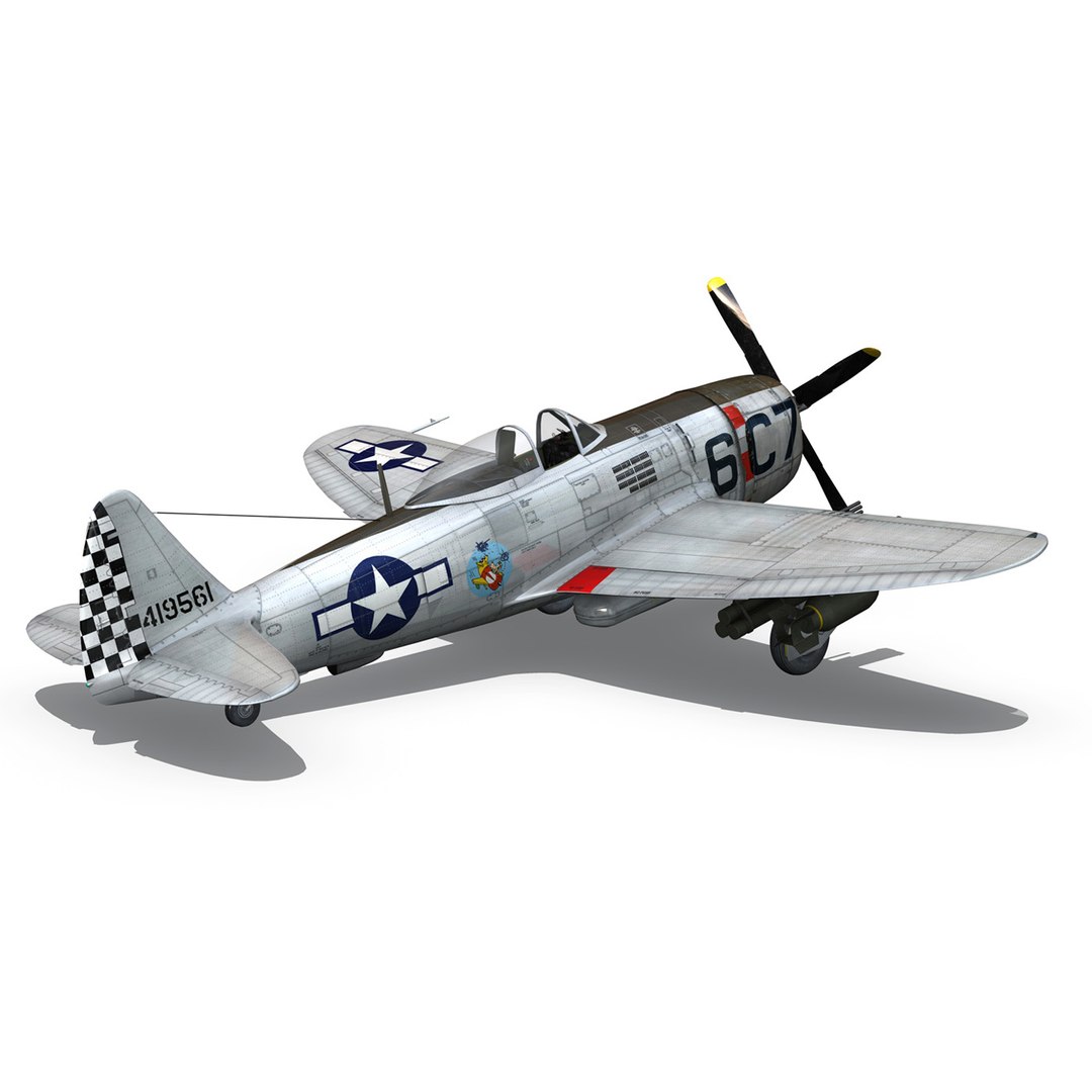 Republic P-47d Thunderbolt - 3D Model - TurboSquid 1303967