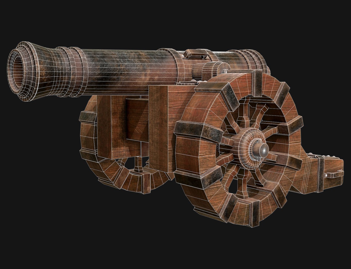 Cannon-2-Old Version 3D Model - TurboSquid 2304856