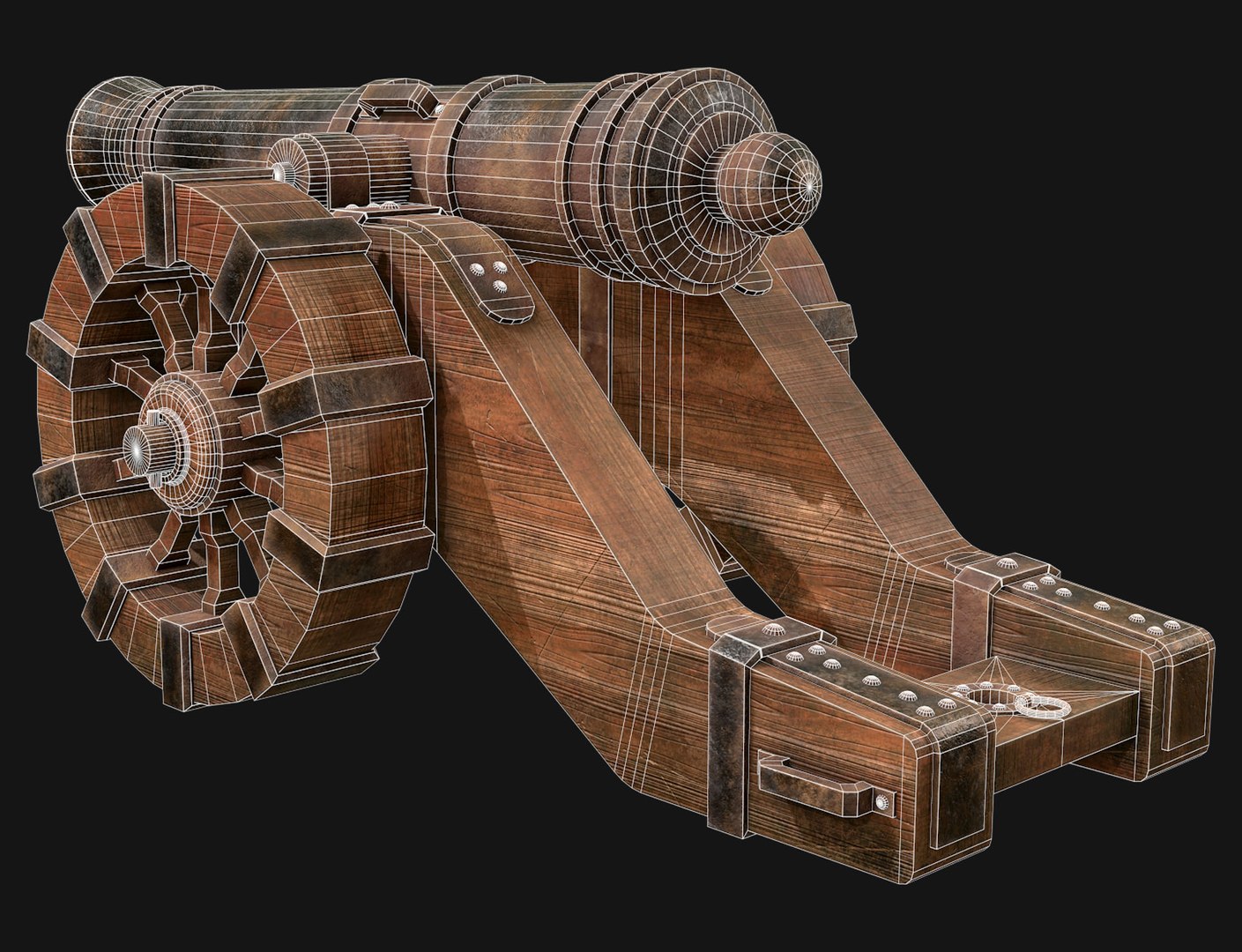Cannon-2-Old Version 3D Model - TurboSquid 2304856