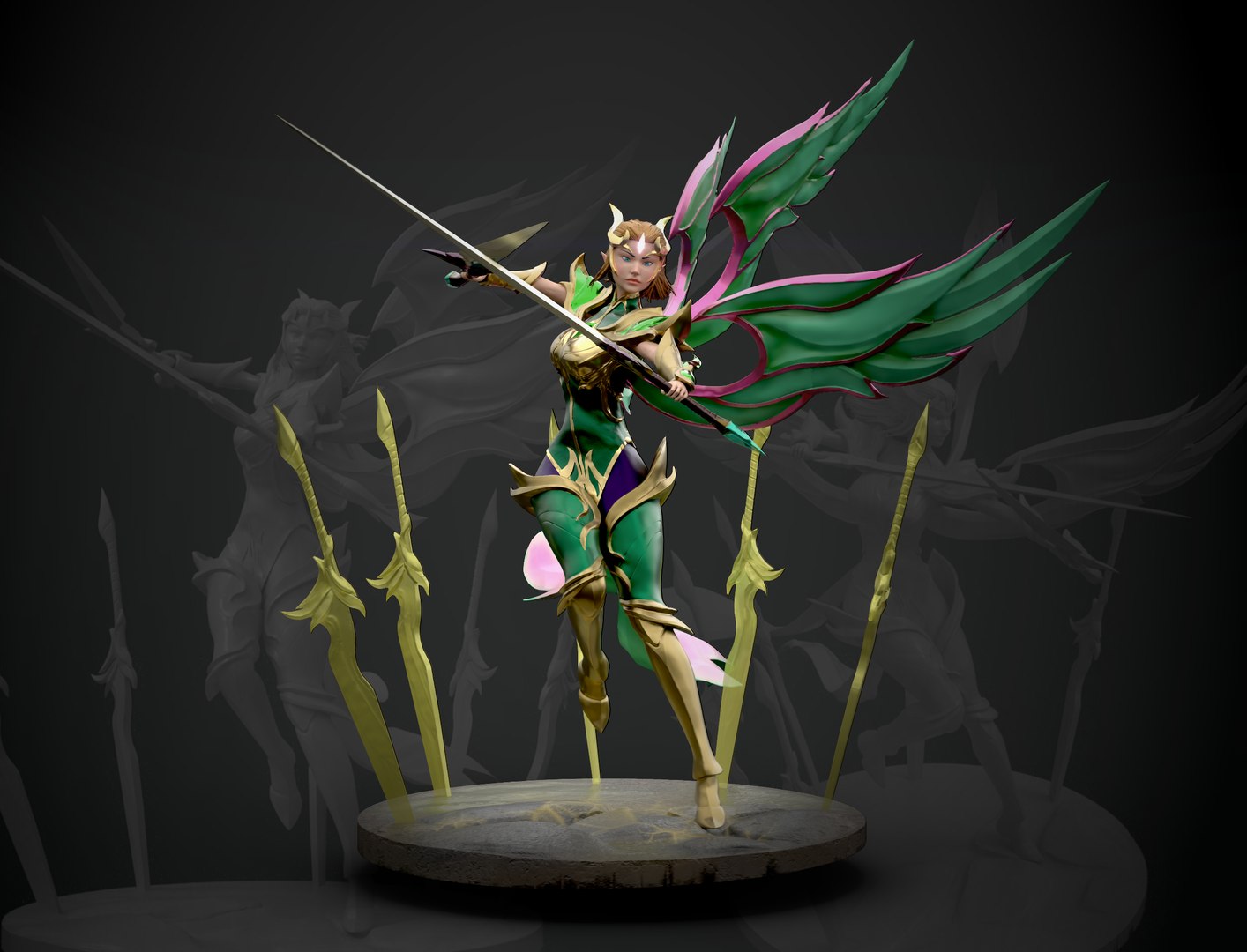3D Viridian Kayle - 3D Print model - Fanart 3D print model - TurboSquid ...