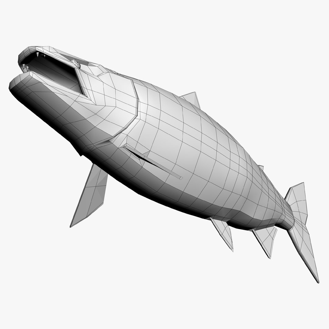 3d Obj Coho Salmon