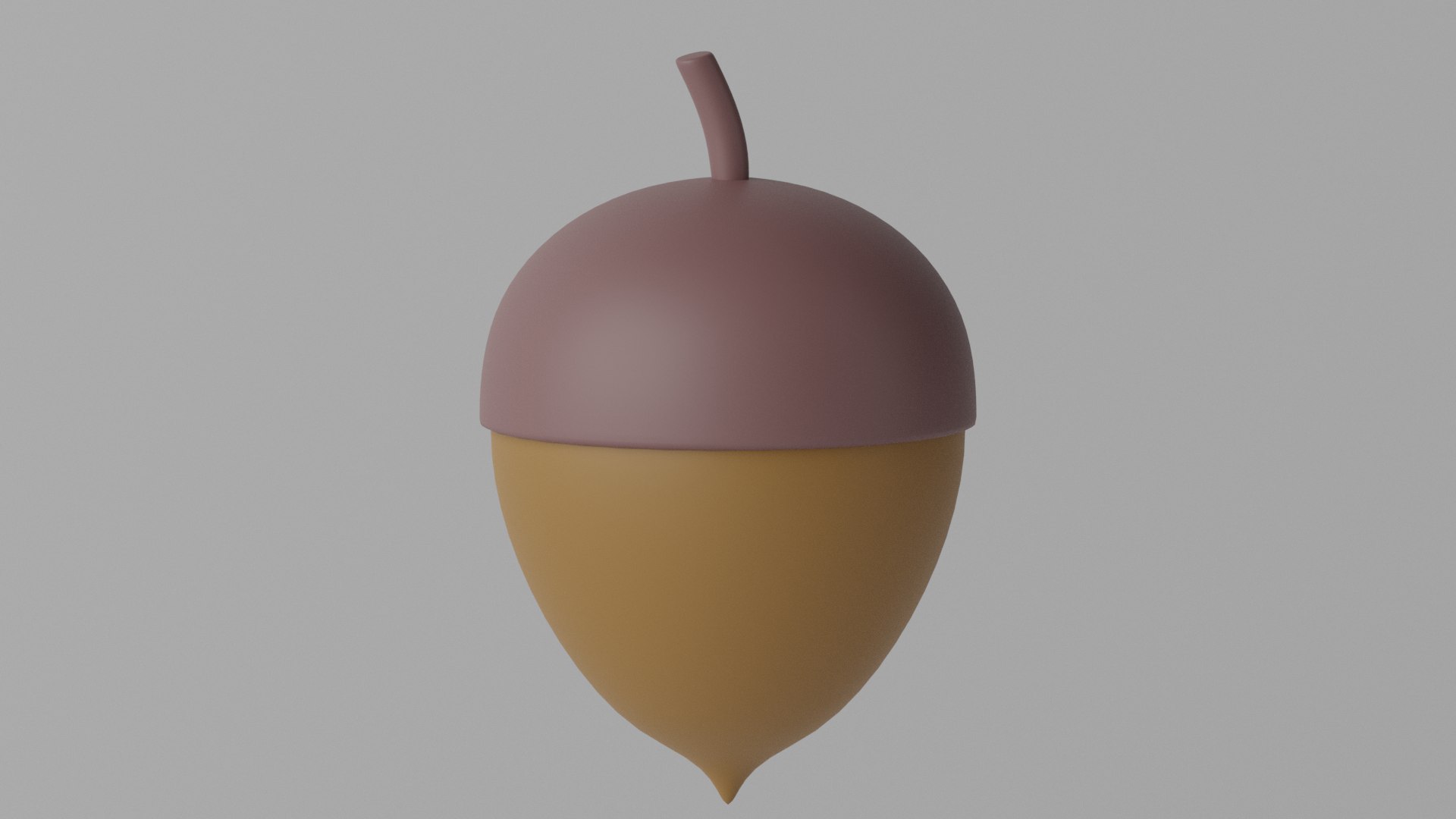 3D Cartoon Acorn Model - TurboSquid 2194091