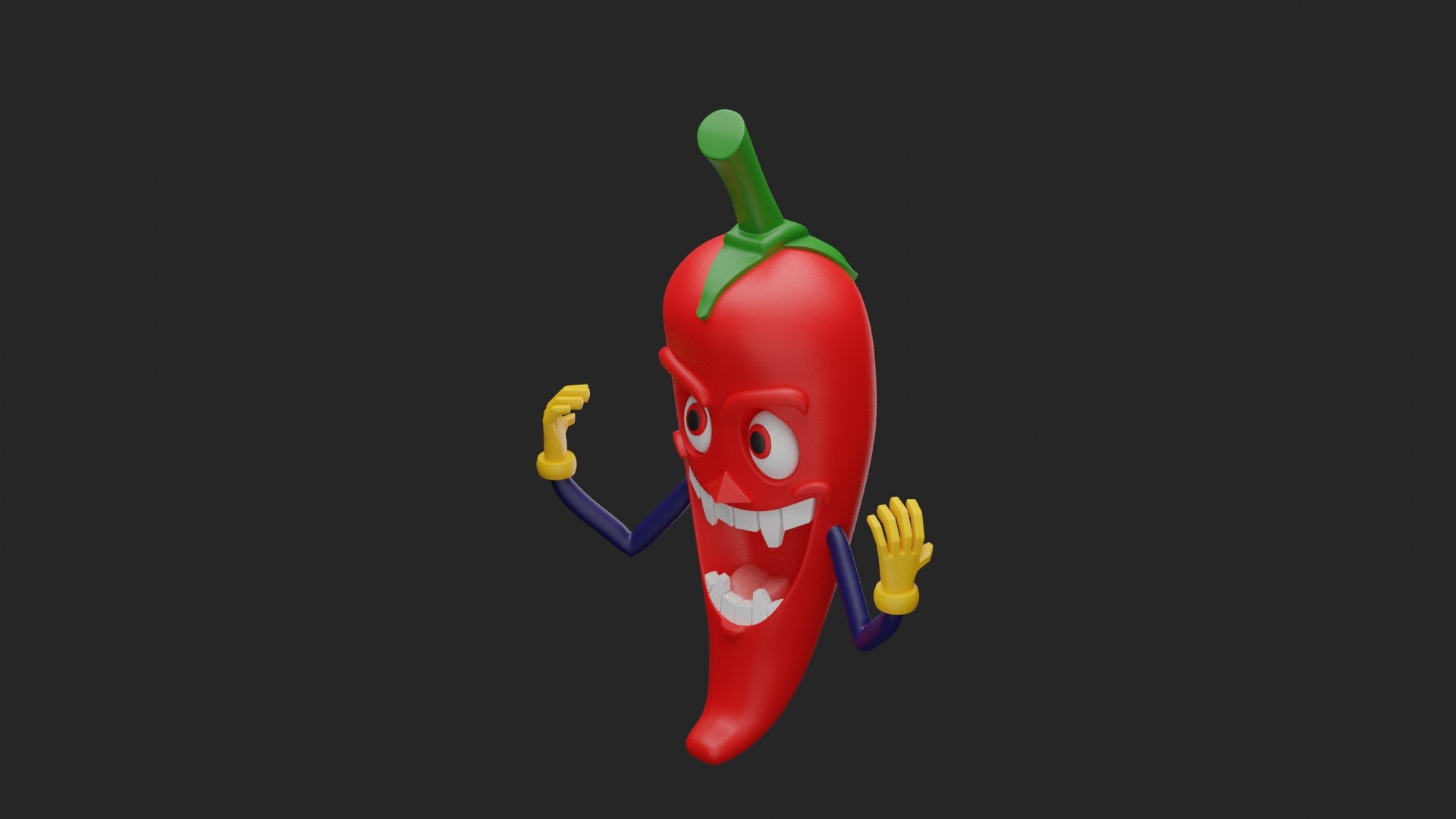3D Chilli Character - TurboSquid 2207661