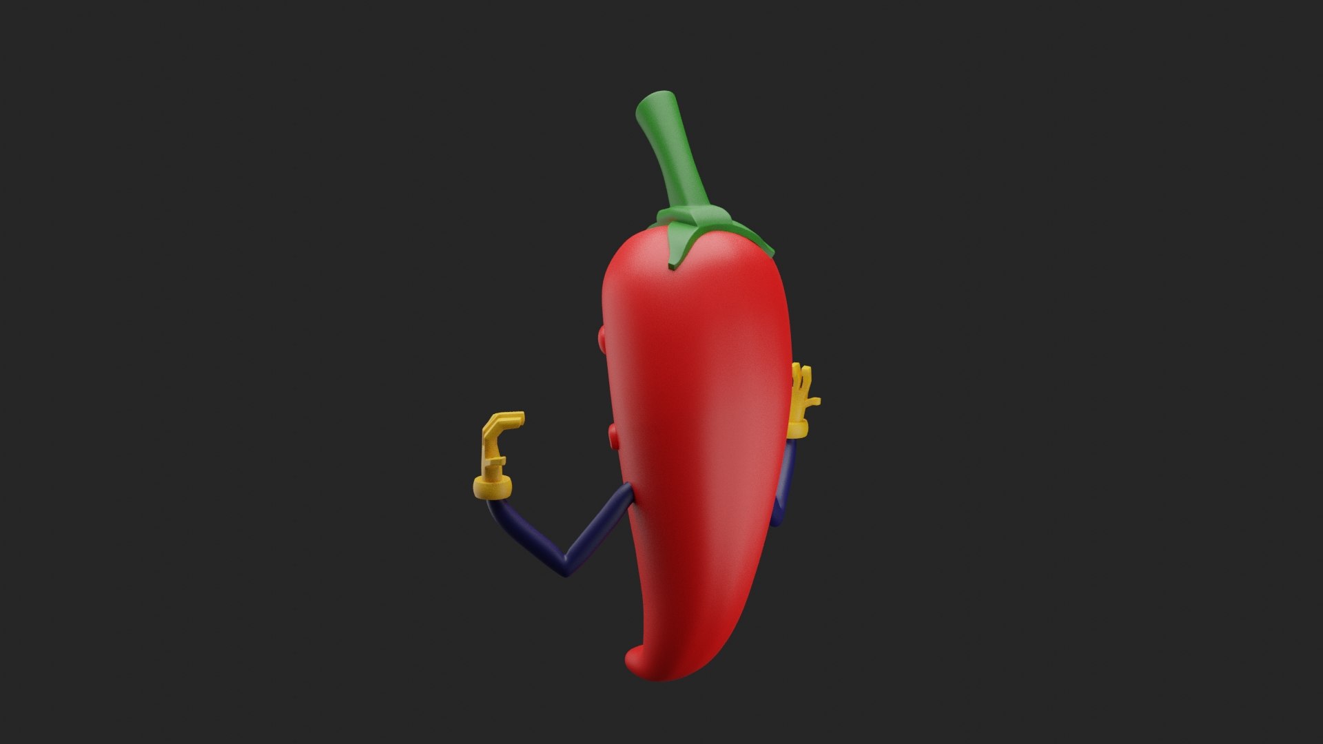 3D Chilli Character - TurboSquid 2207661