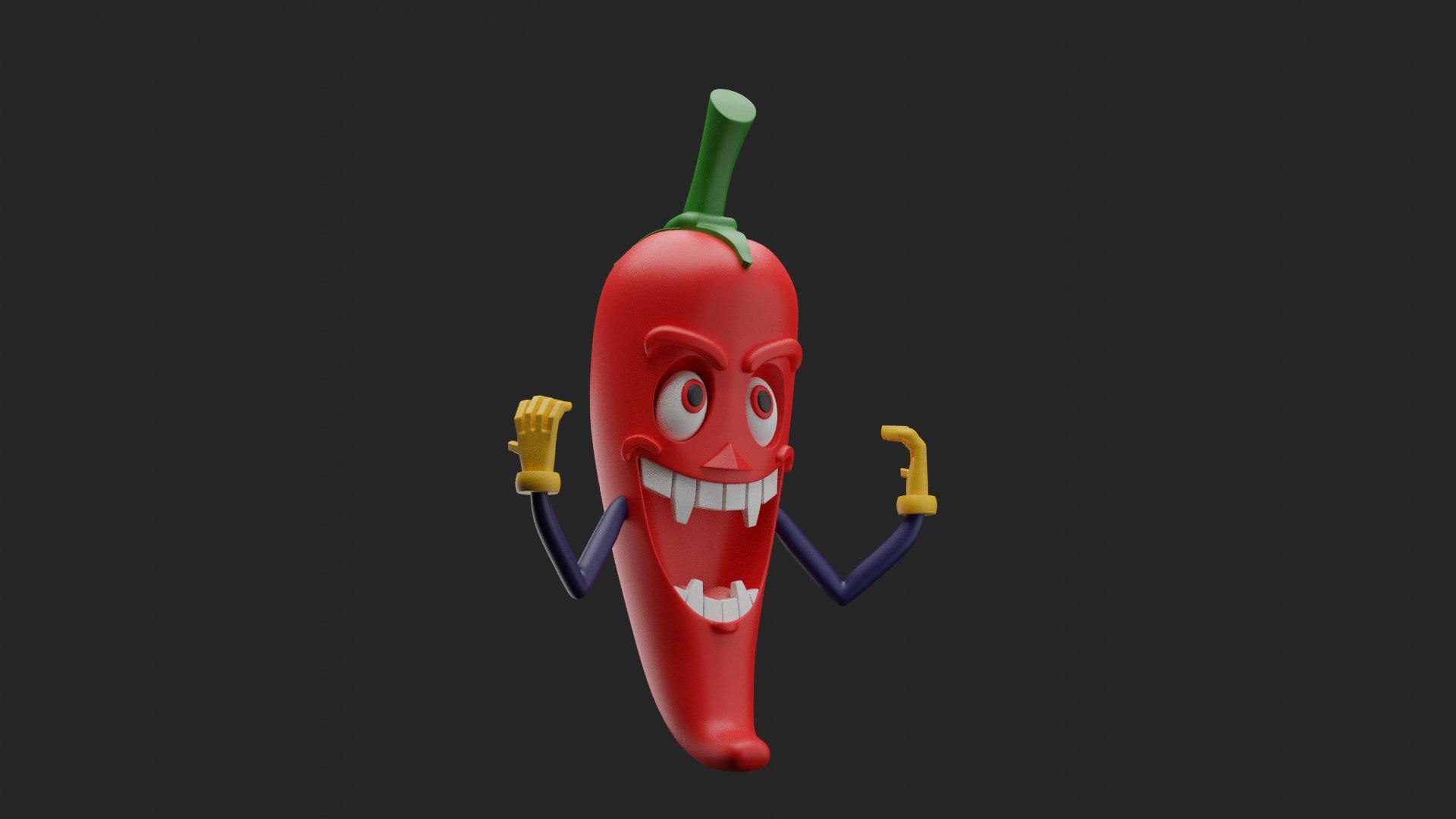 3D Chilli Character - TurboSquid 2207661