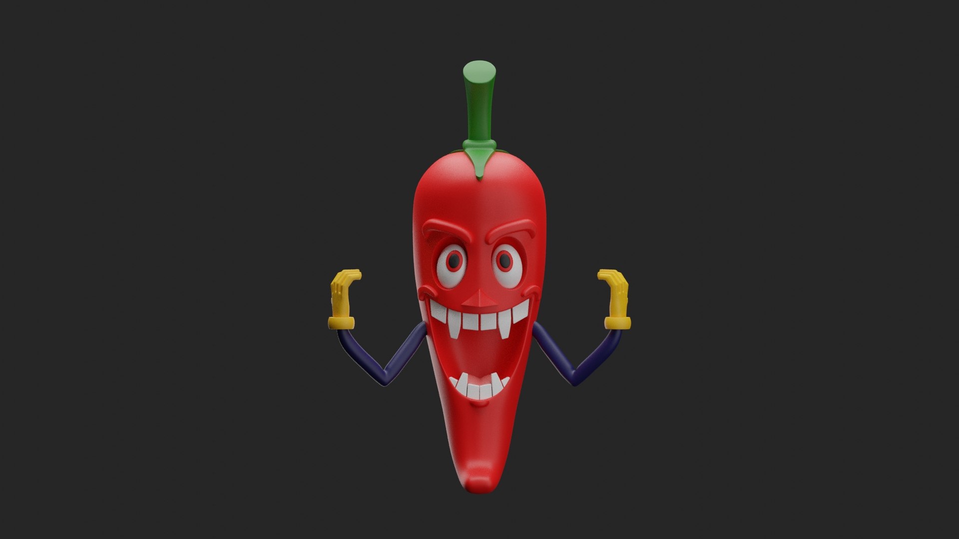 3D Chilli Character - TurboSquid 2207661