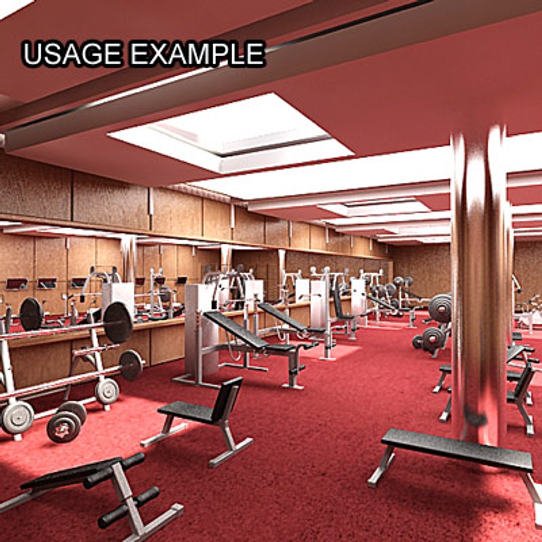 Fitness Center 3d Model