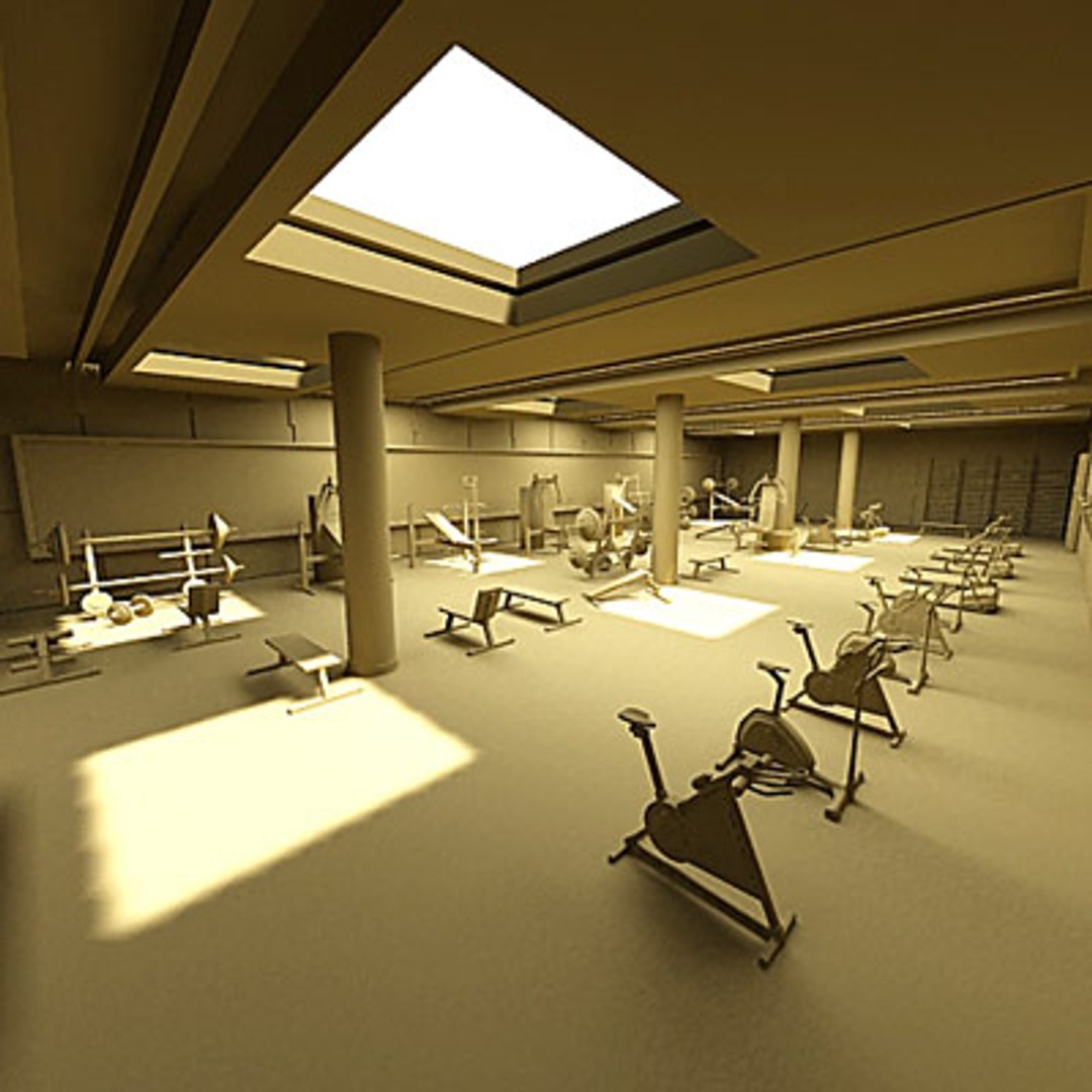Fitness Center 3d Model
