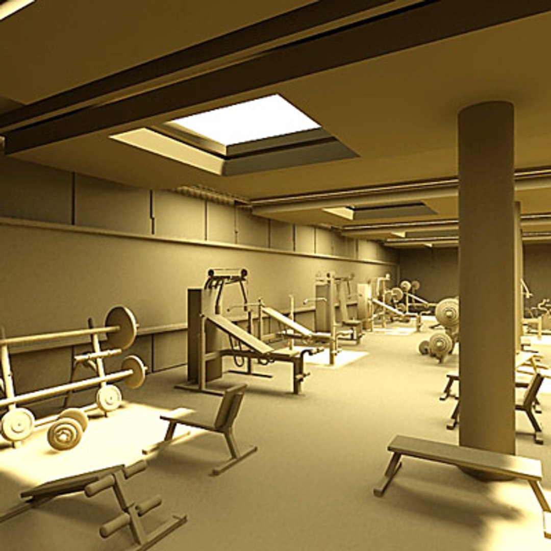 Fitness Center 3d Model