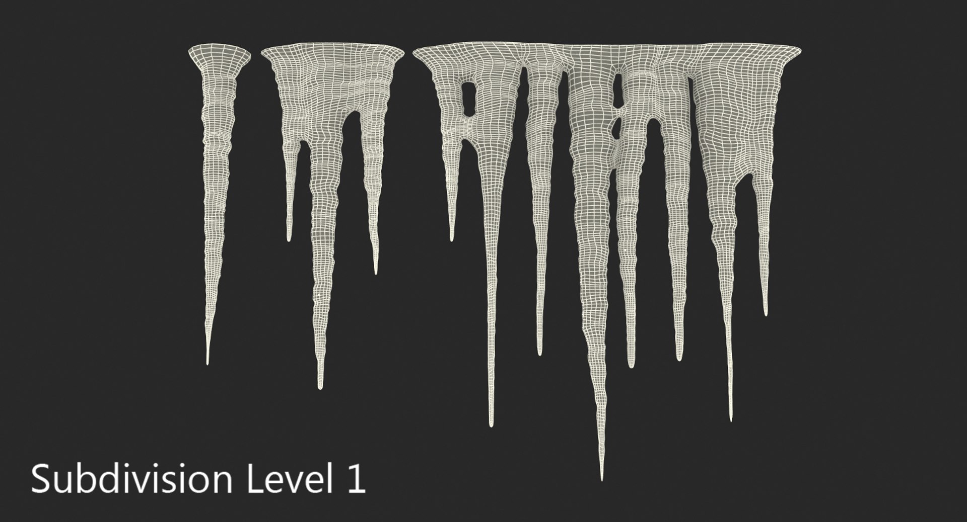 Icicles 3d Model