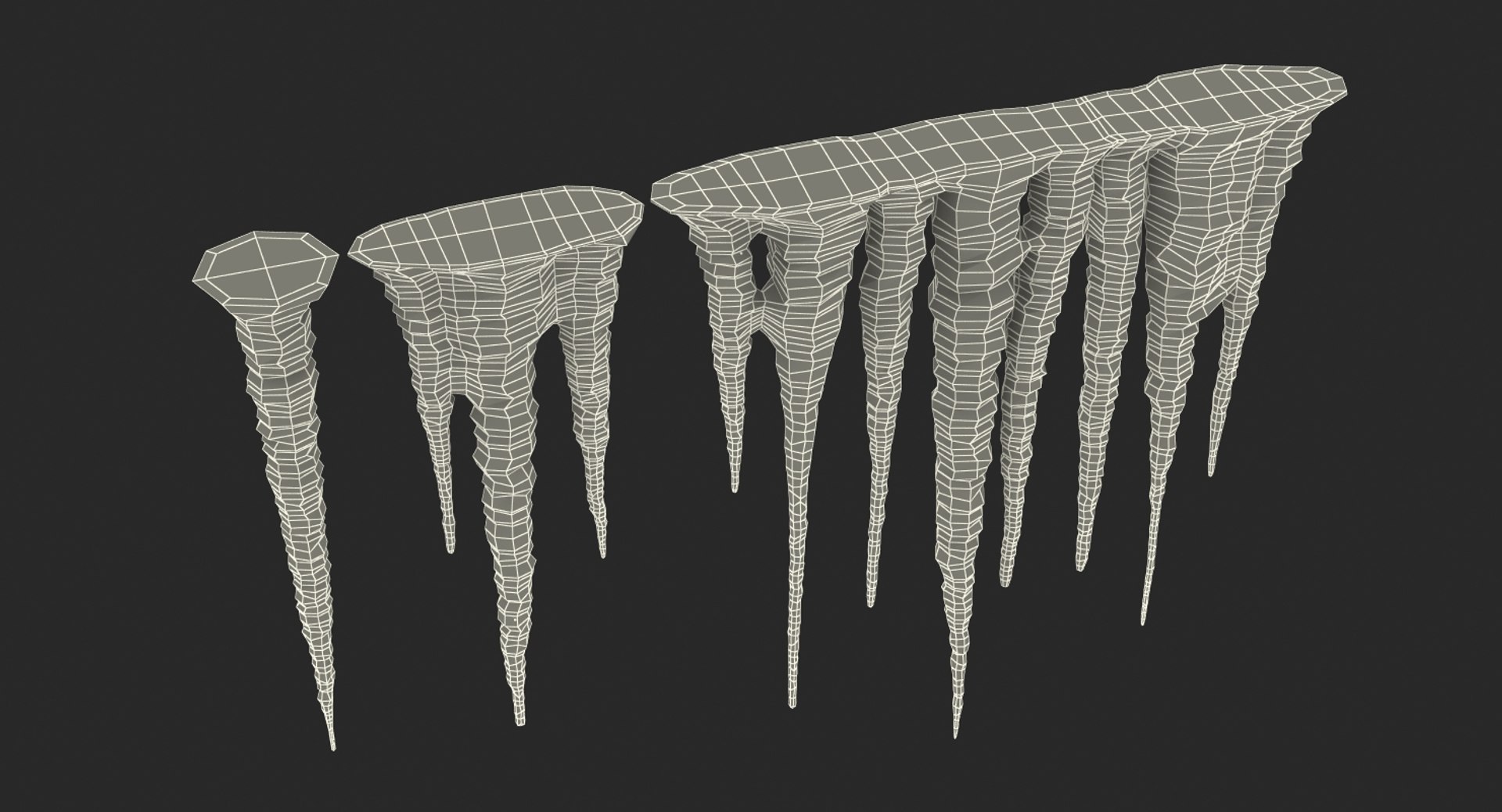 Icicles 3d Model