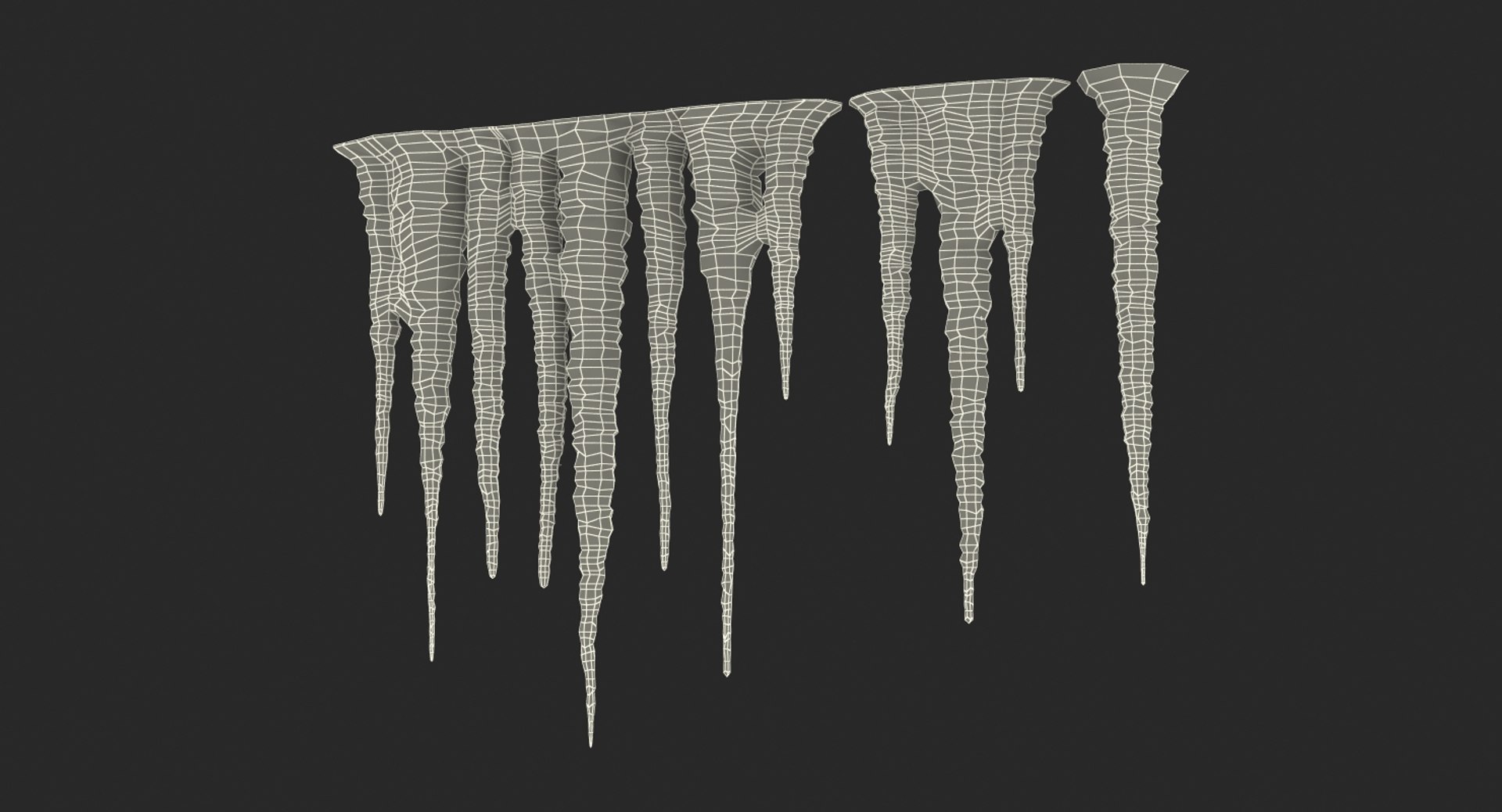 Icicles 3d Model