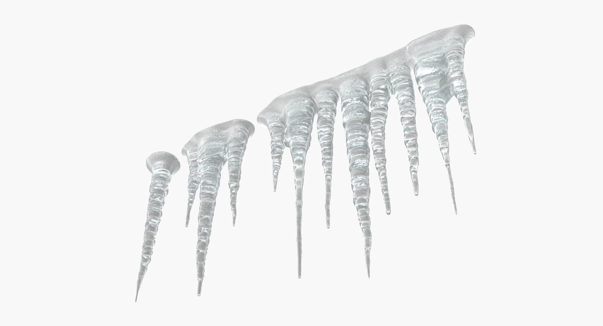 Icicles 3d Model