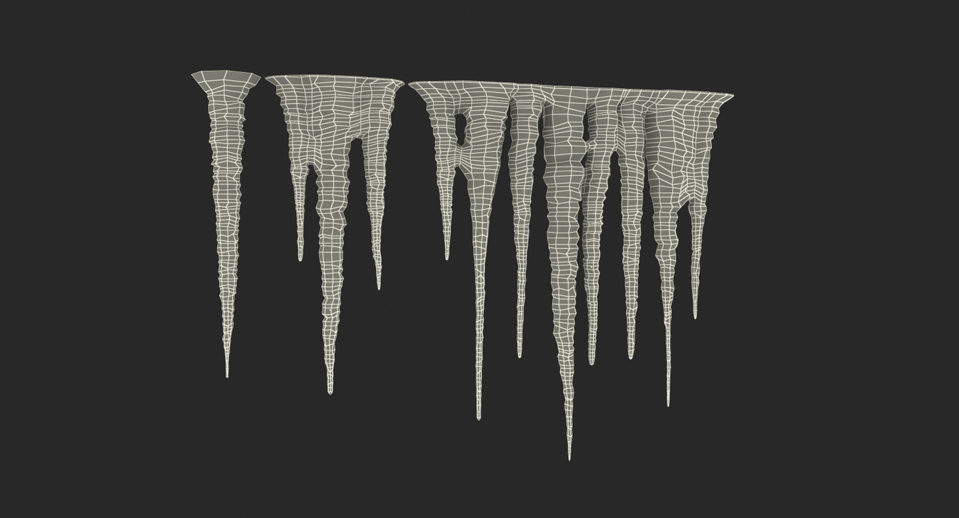 Icicles 3d Model