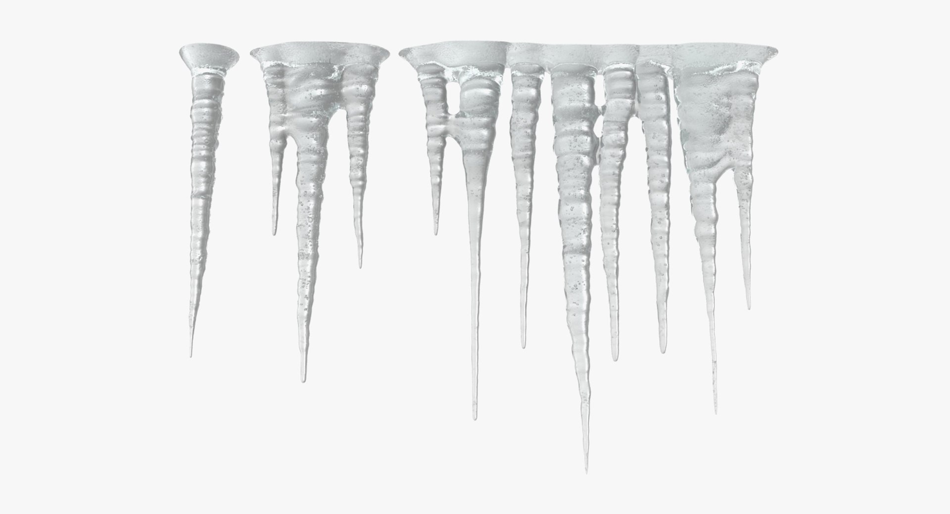 Icicles 3d Model