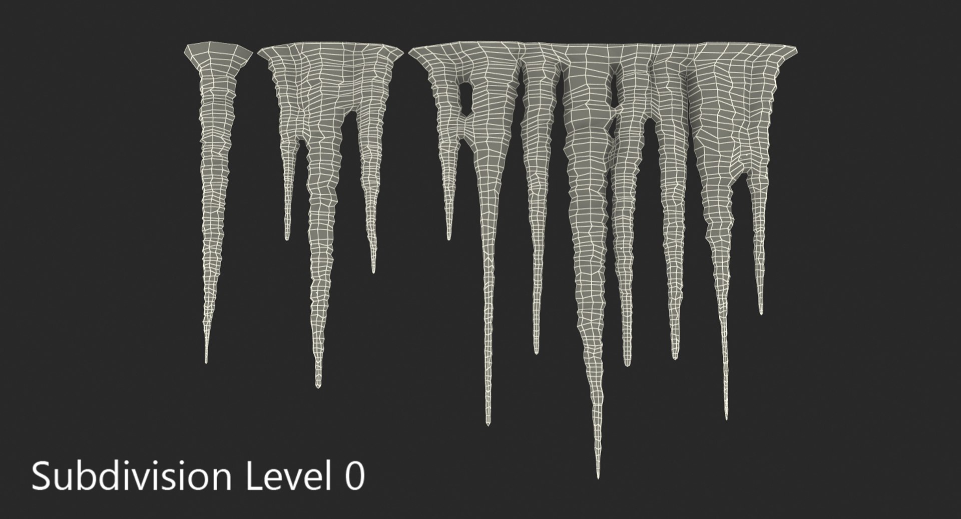 Icicles 3d Model