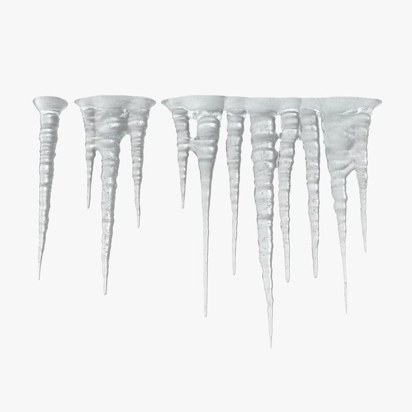 ice icicles 3d model