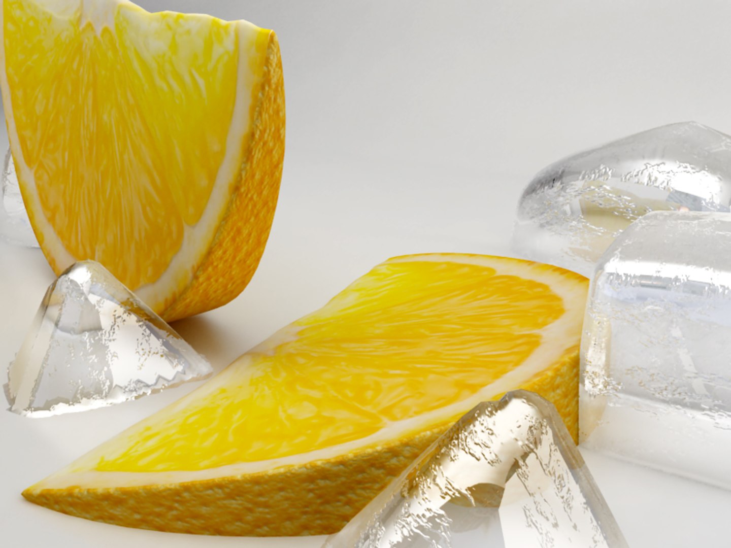 realistic orange ice max