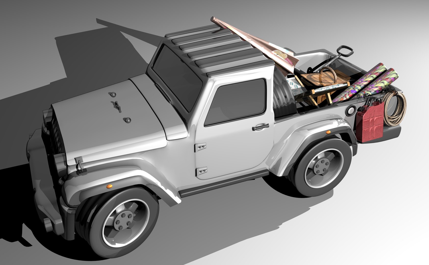 Traveling Jeep 3D Model - TurboSquid 1690629
