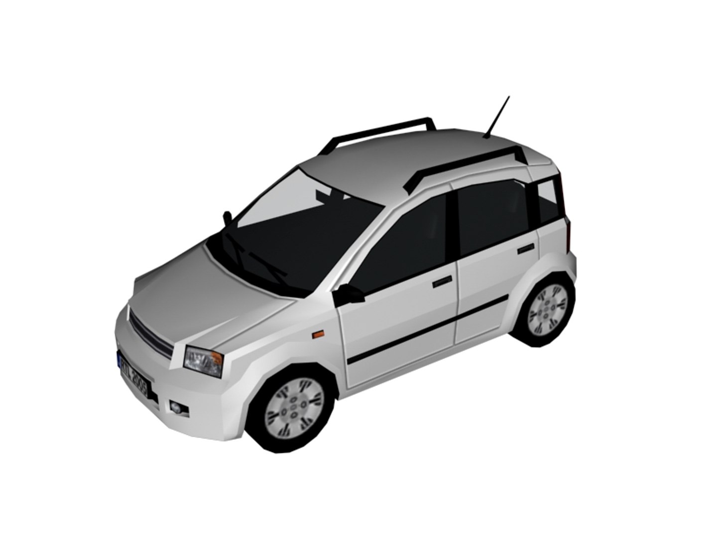 3d fiat panda model