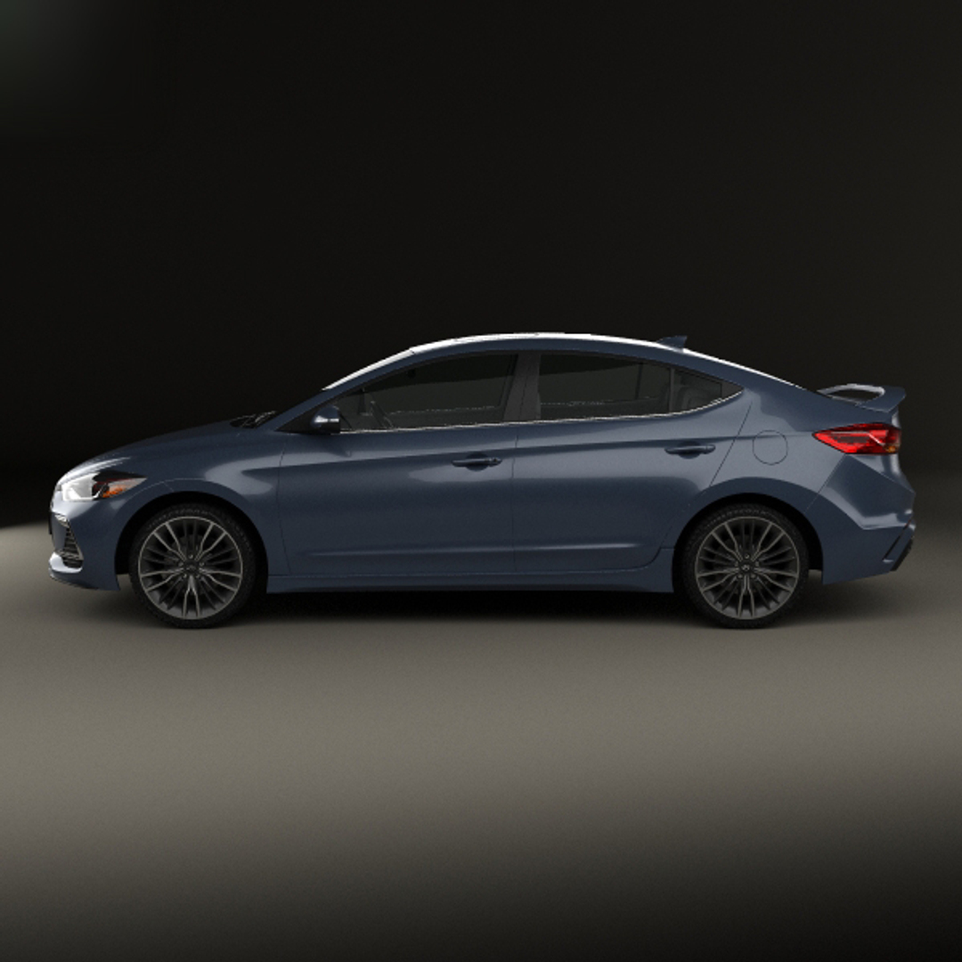 Hyundai avante 2017 3D model - TurboSquid 1315075