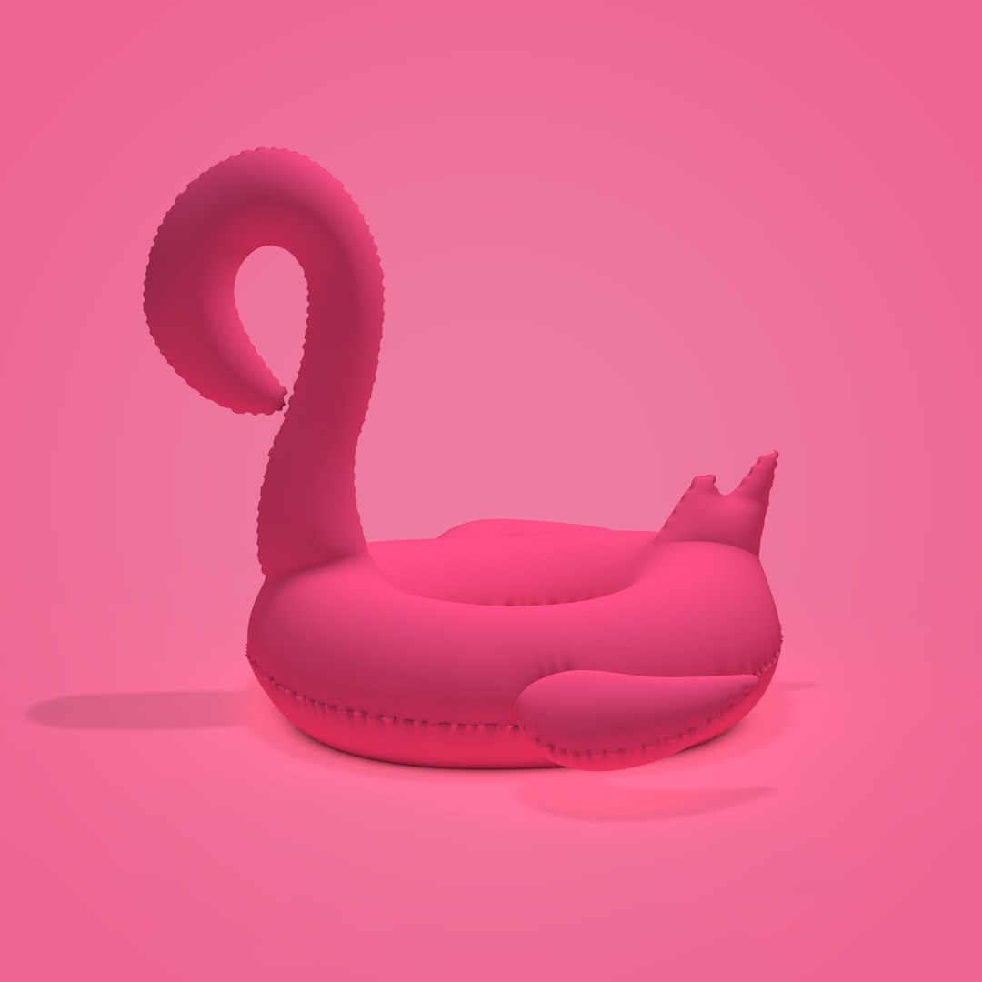 Inflatable Flamingo Pool Float 3D Model - TurboSquid 1290210