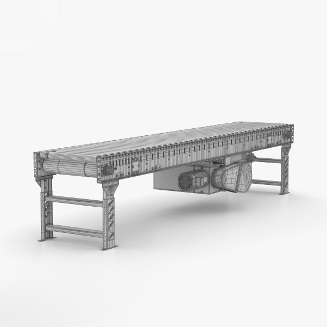 3D Roller Conveyor Model - TurboSquid 1448480