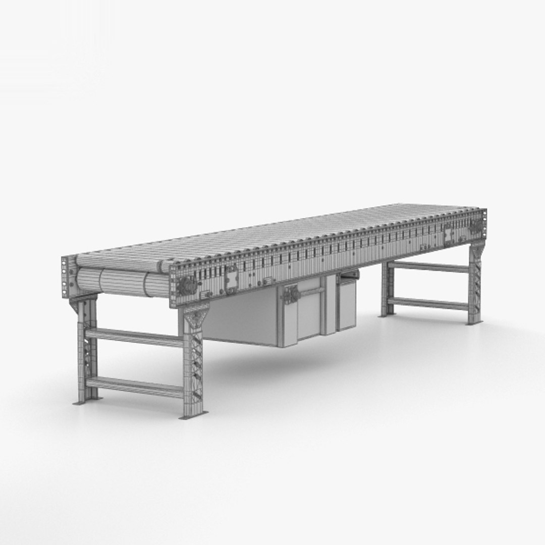 3D Roller Conveyor Model - TurboSquid 1448480