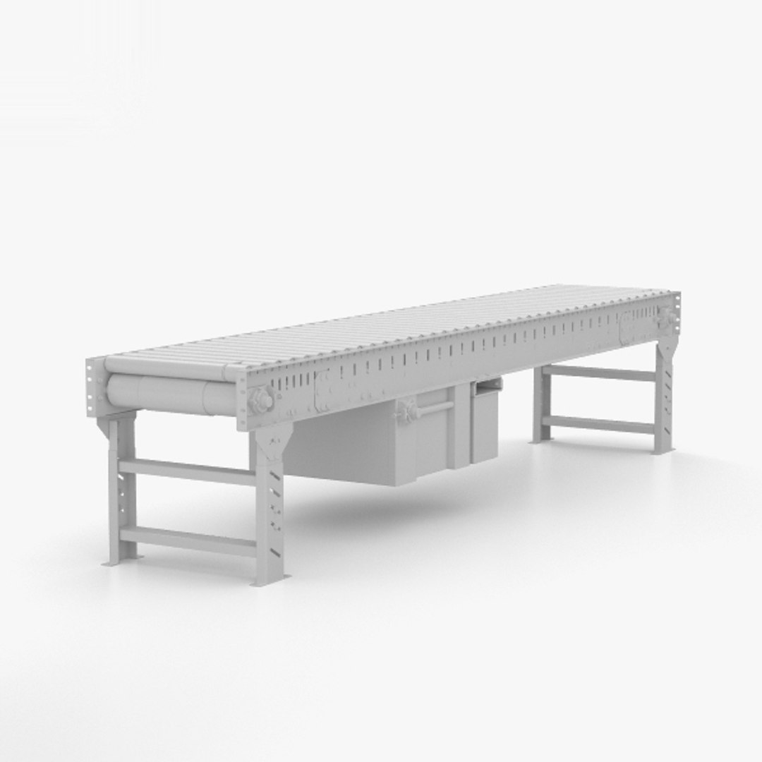3D Roller Conveyor Model - TurboSquid 1448480