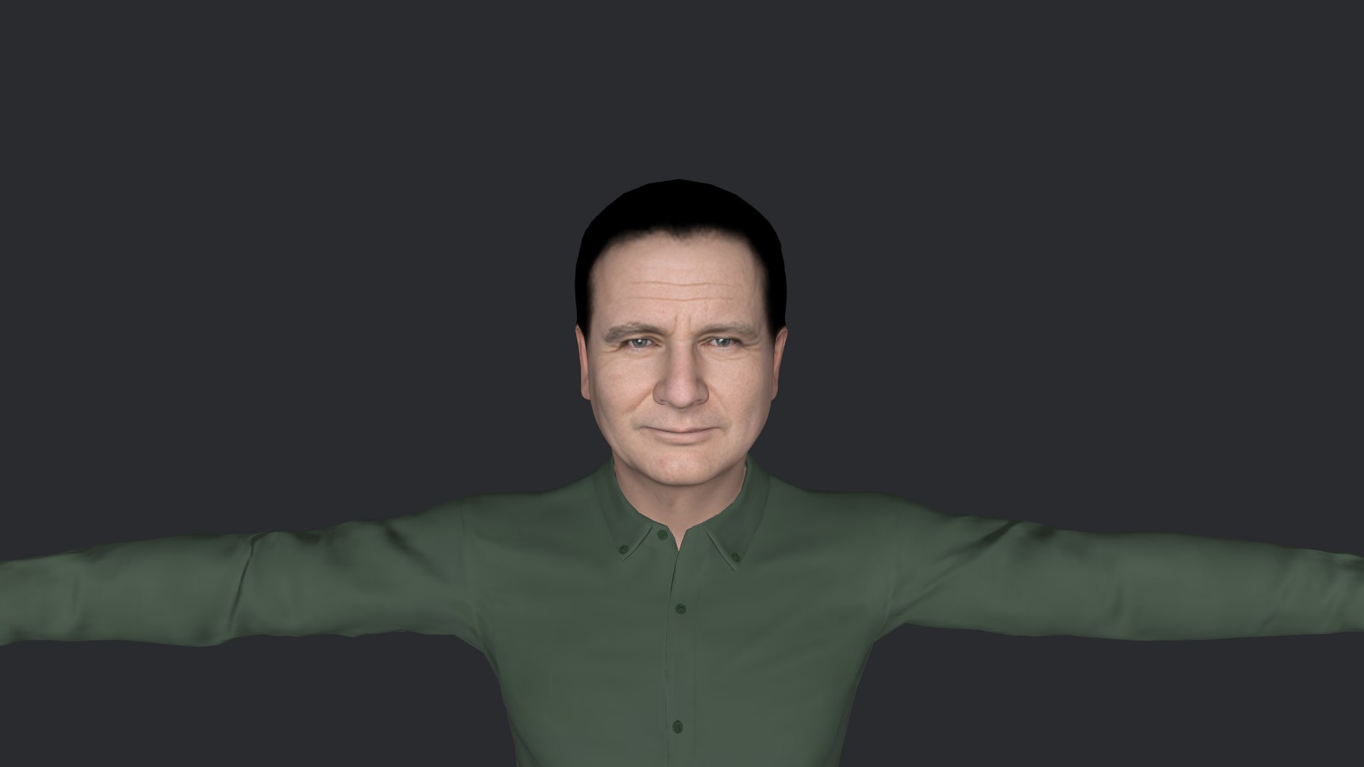 Robin Williams Hyper Realistic Full Body Fully Rigged 3D Character 3D ...