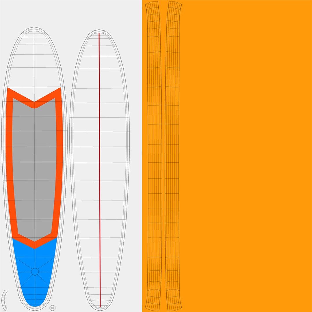 Paddle Board model - TurboSquid 1738110