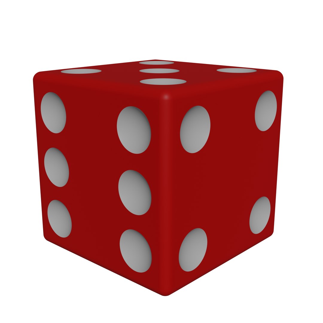 Red Dice 3D Model - TurboSquid 2044352