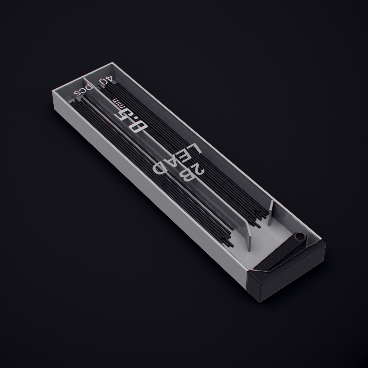 3d mechanical pencil lead model