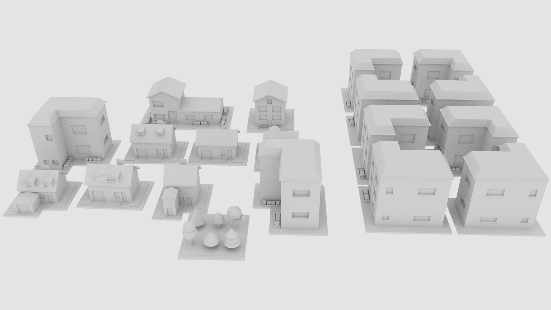 10 Low Poly Houses Pack 3D Model - TurboSquid 1892020
